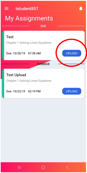 Big Ideas Math: Uploading Assignments