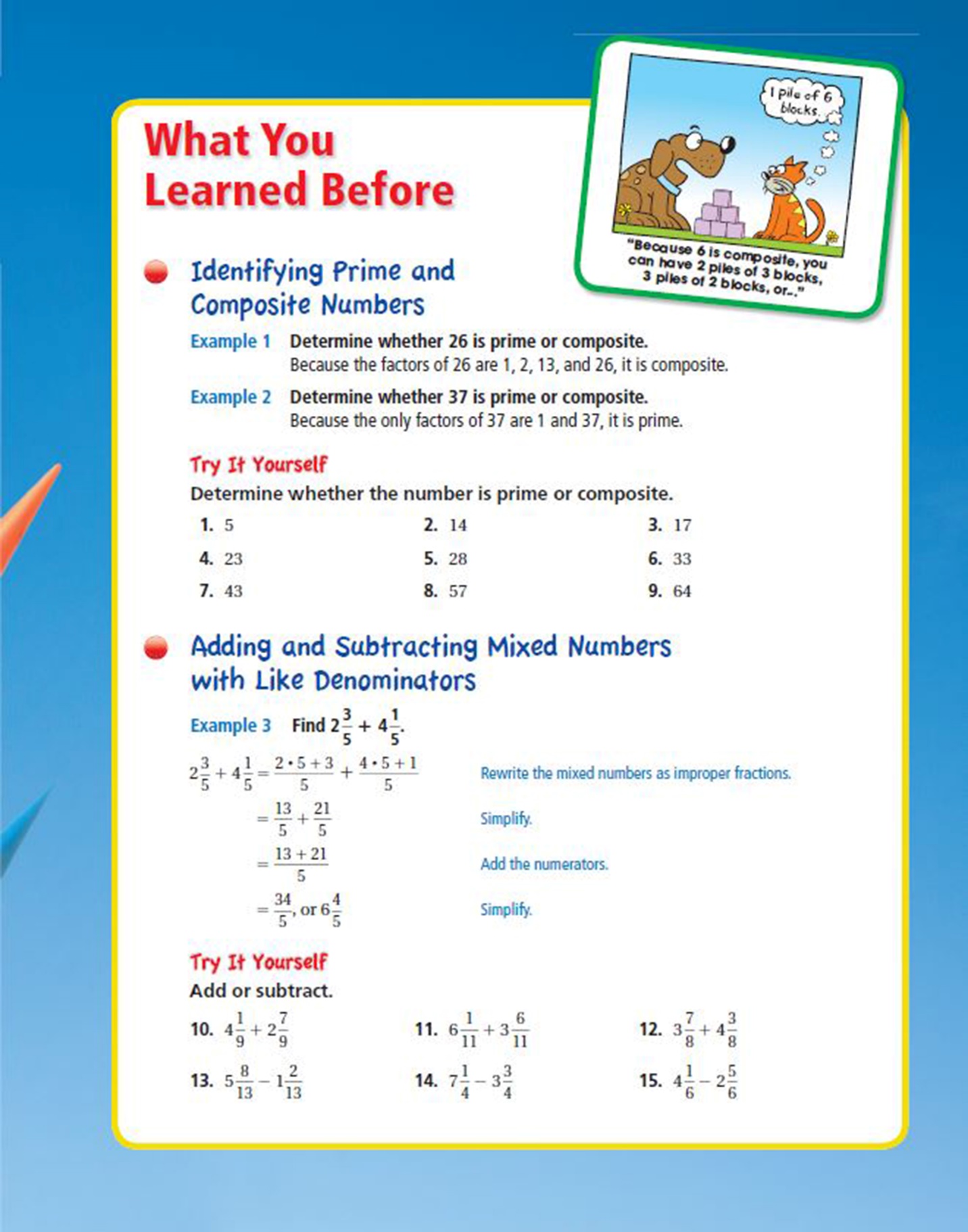 Big Ideas Math: What are Chapter Openers?