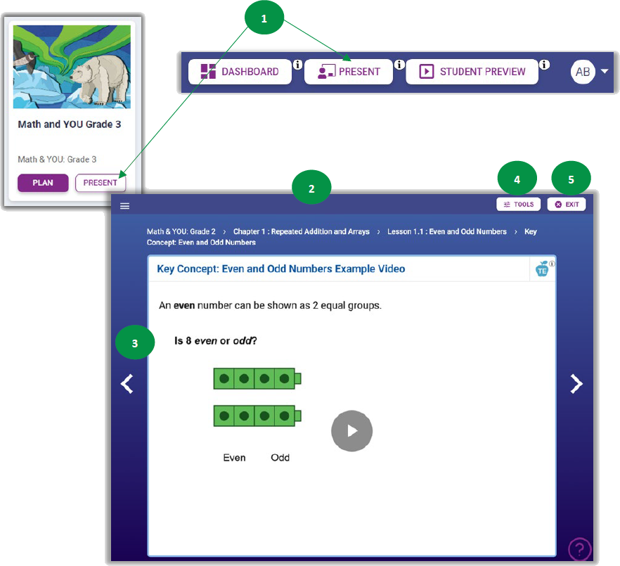 Math You Navigate Present Mode